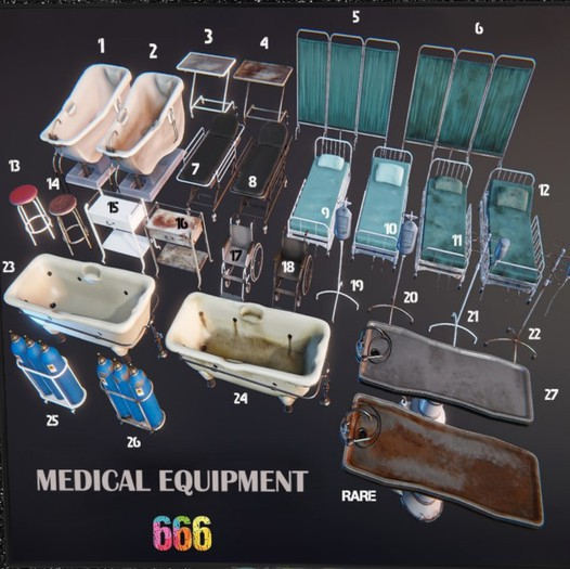 Second Life Marketplace - [666] medical equipment RARE